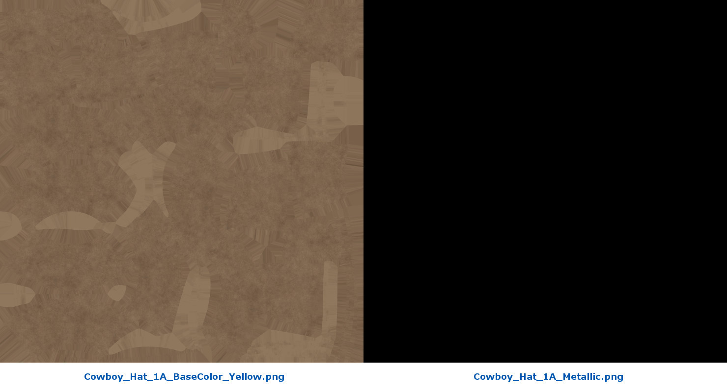 ArtStation - Cowboy Hat 1A | Game Assets
