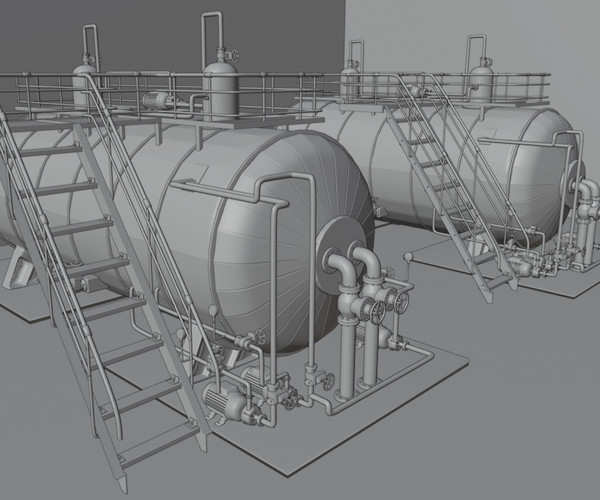 ArtStation - Industrial Steam Boiler | Resources
