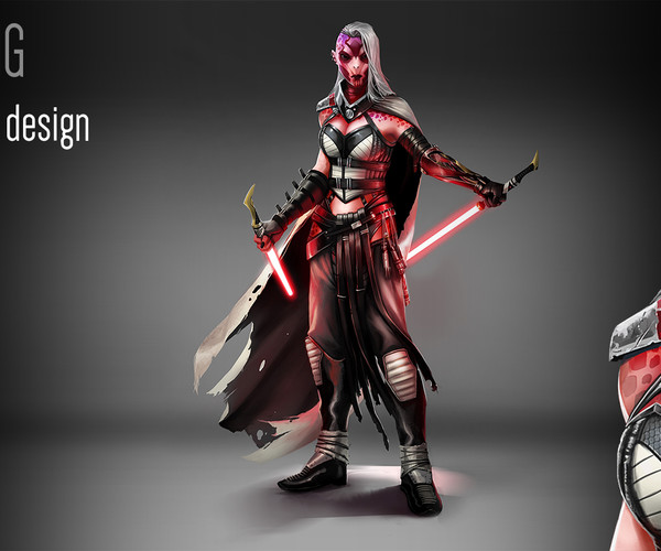 ArtStation - Character Design - Digital painting (Starwars theme ...