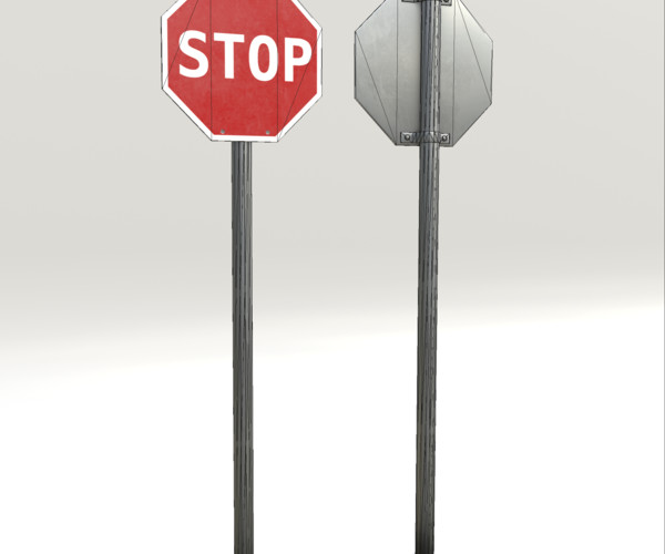 ArtStation - Stop Sign | Game Assets