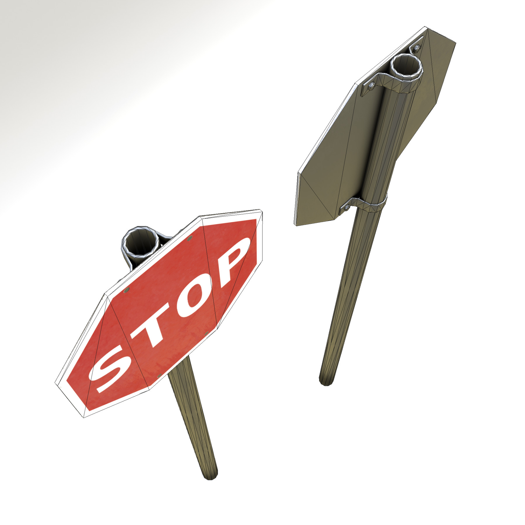 ArtStation - Stop Sign | Game Assets