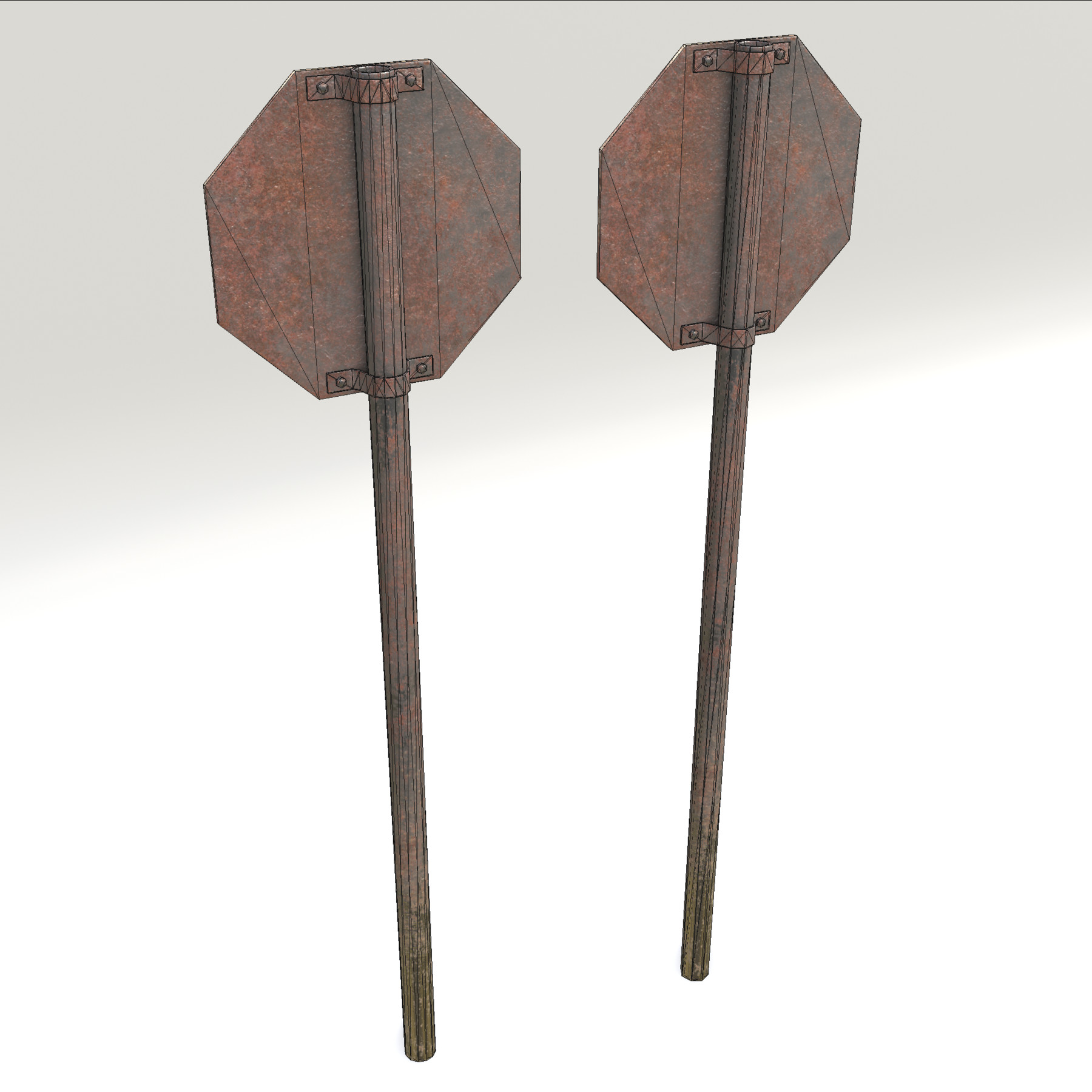 ArtStation - Stop Sign Rusty | Game Assets