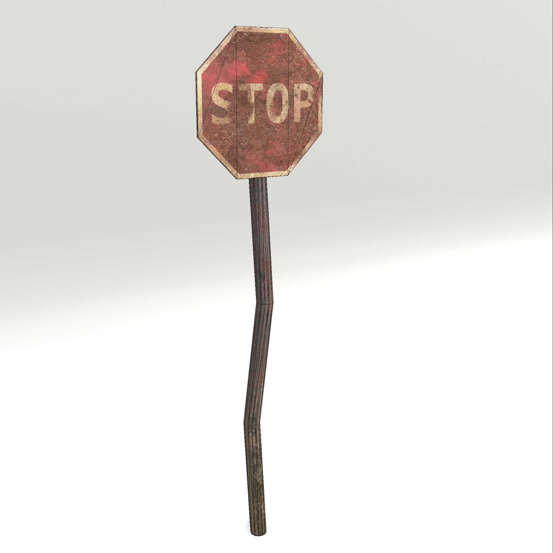 ArtStation - Stop Sign Rusty | Game Assets