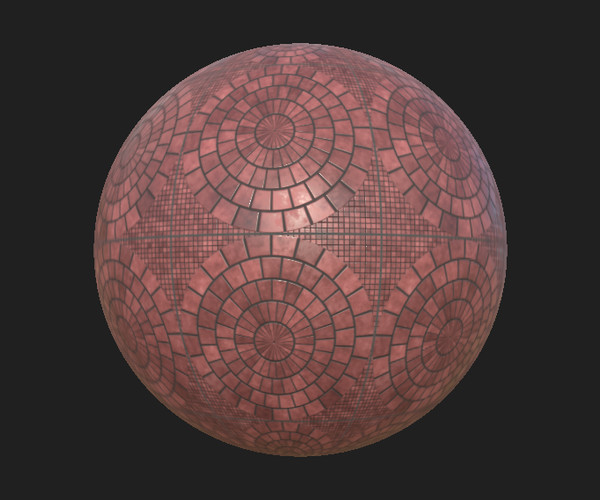 ArtStation - Circular tile floor. | Resources