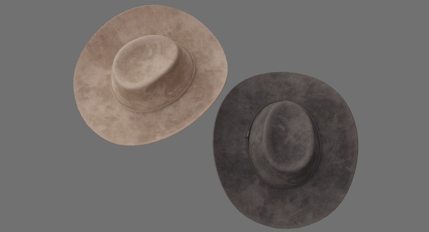 ArtStation - Cowboy Hat 1C | Game Assets