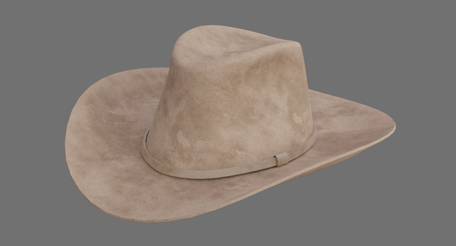 ArtStation - Cowboy Hat 1C | Game Assets