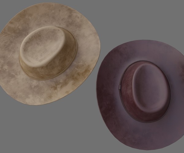 ArtStation - Cowboy Hat 1D | Game Assets
