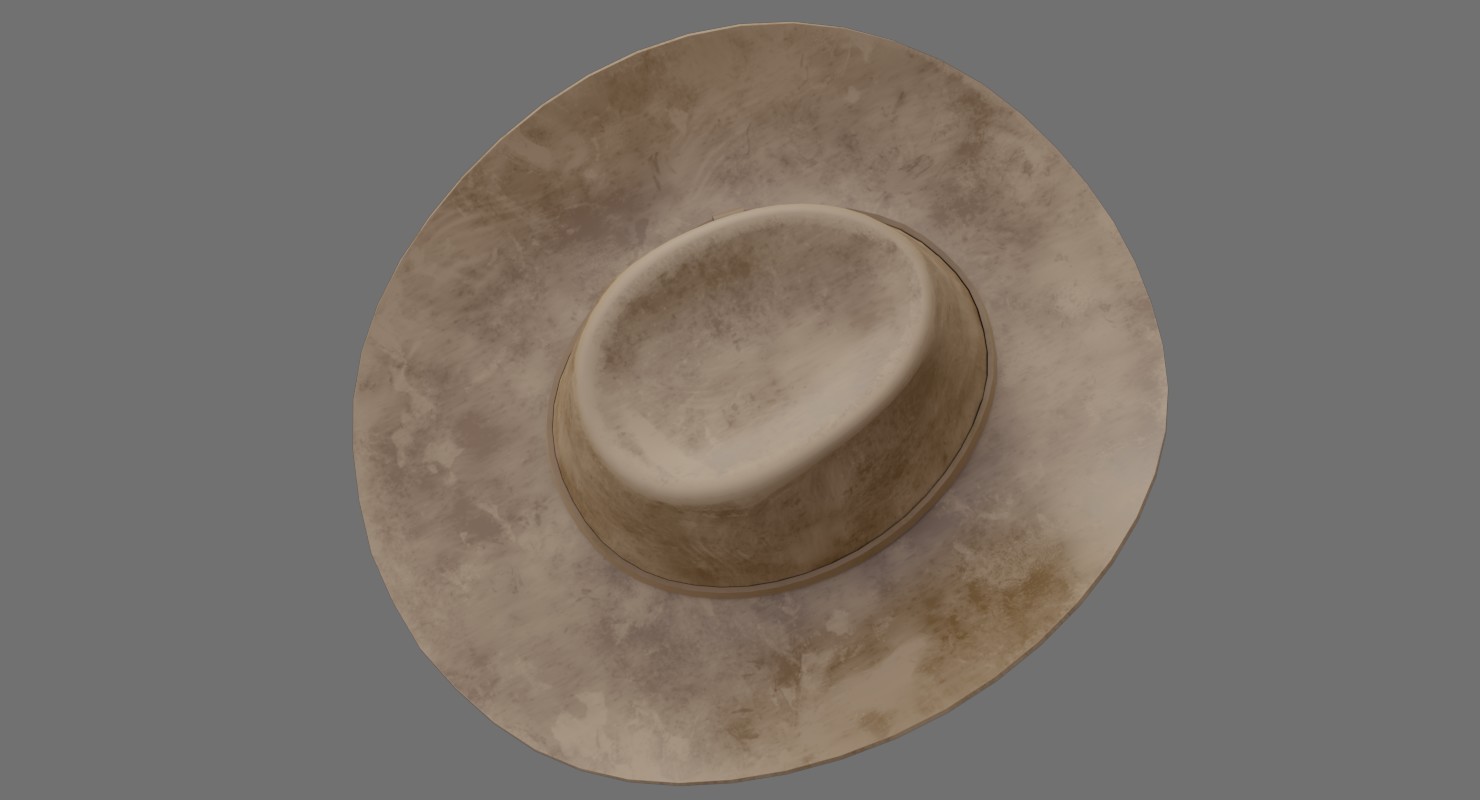 ArtStation - Cowboy Hat 1D | Game Assets
