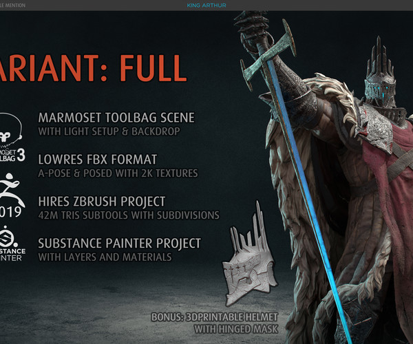 ArtStation - Poligone - King Arthur Project Files | Game Assets