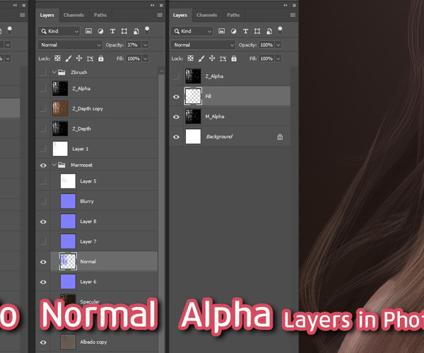 ArtStation - Hair Textures for real-time game character (4K) | Resources