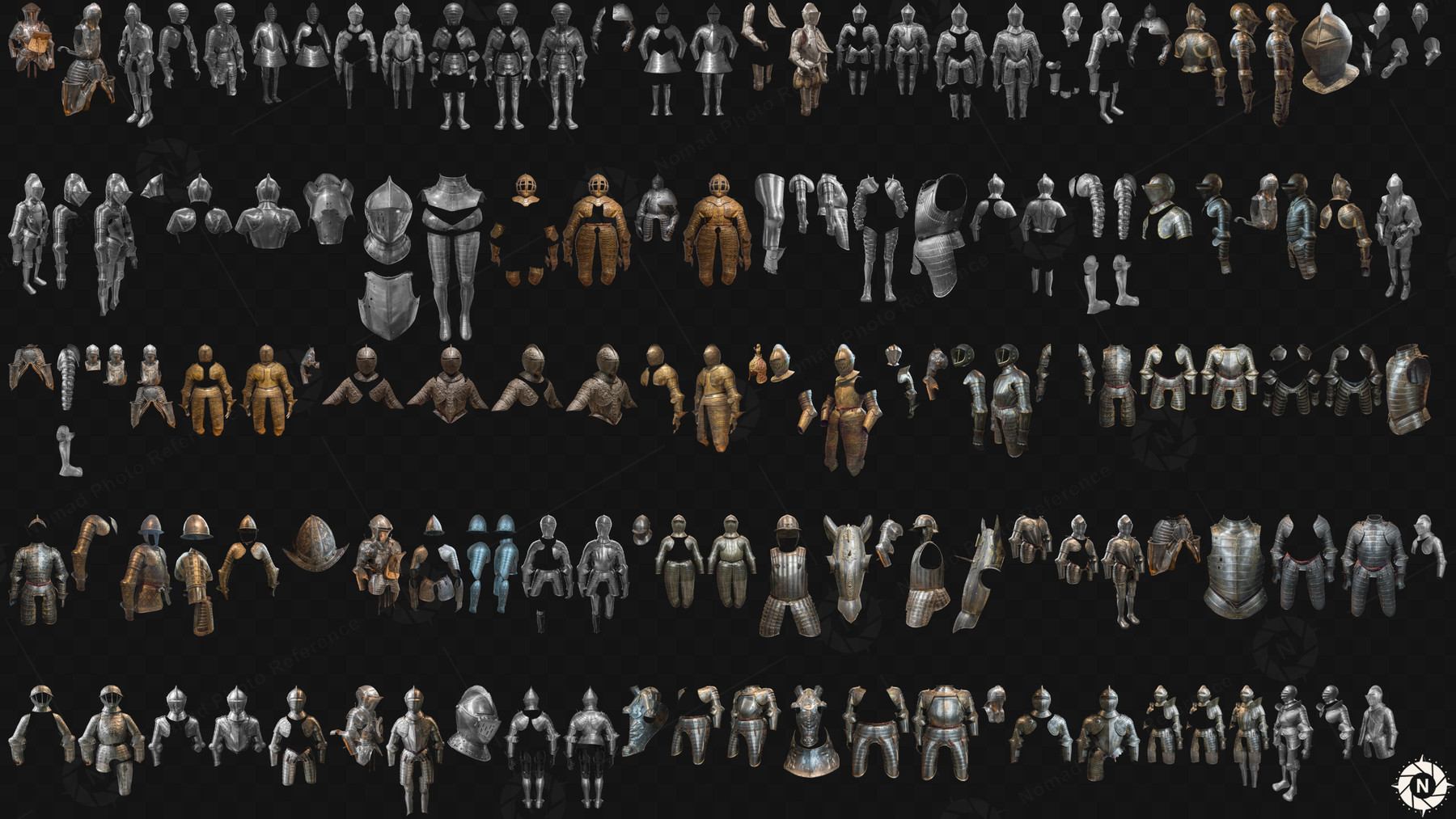 ArtStation - PNG Photo Pack: Medieval Armors | Resources