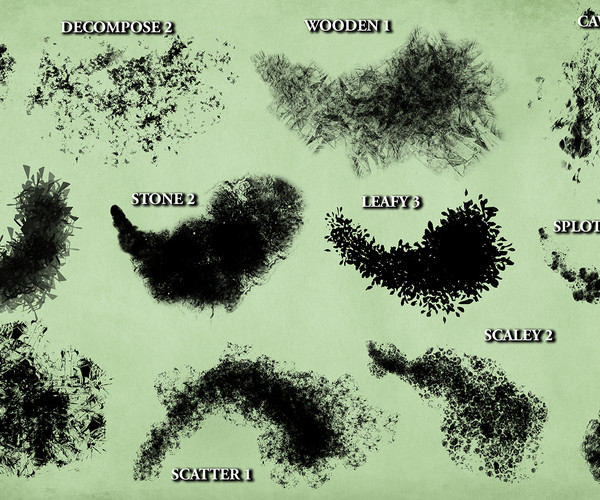 ArtStation - SHIDOOK BRUSH PACK 3 (Photoshop CS6+) | Brushes
