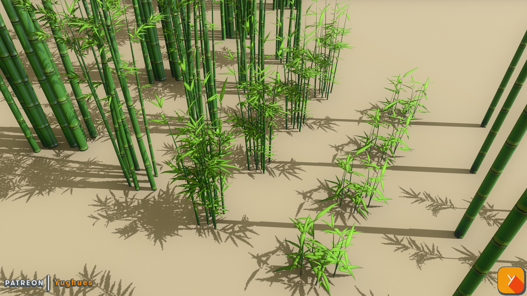 ArtStation - Yughues Bamboo v3 | Game Assets