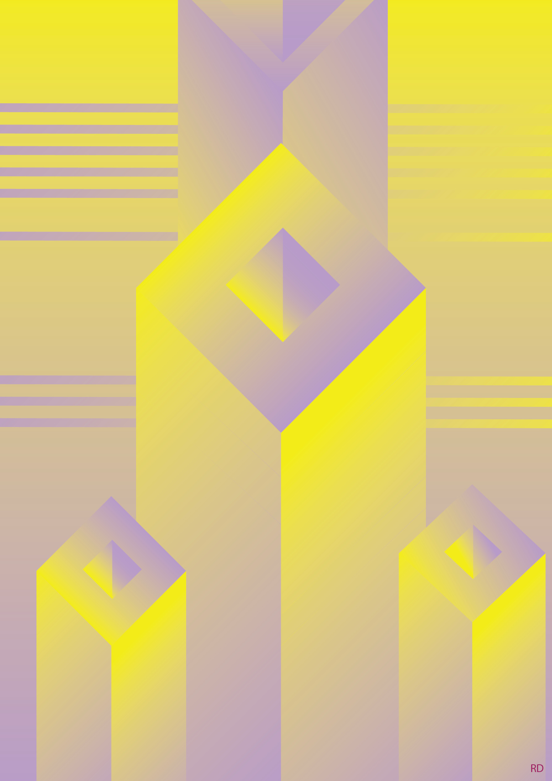 ArtStation - Retro Abstract Poster