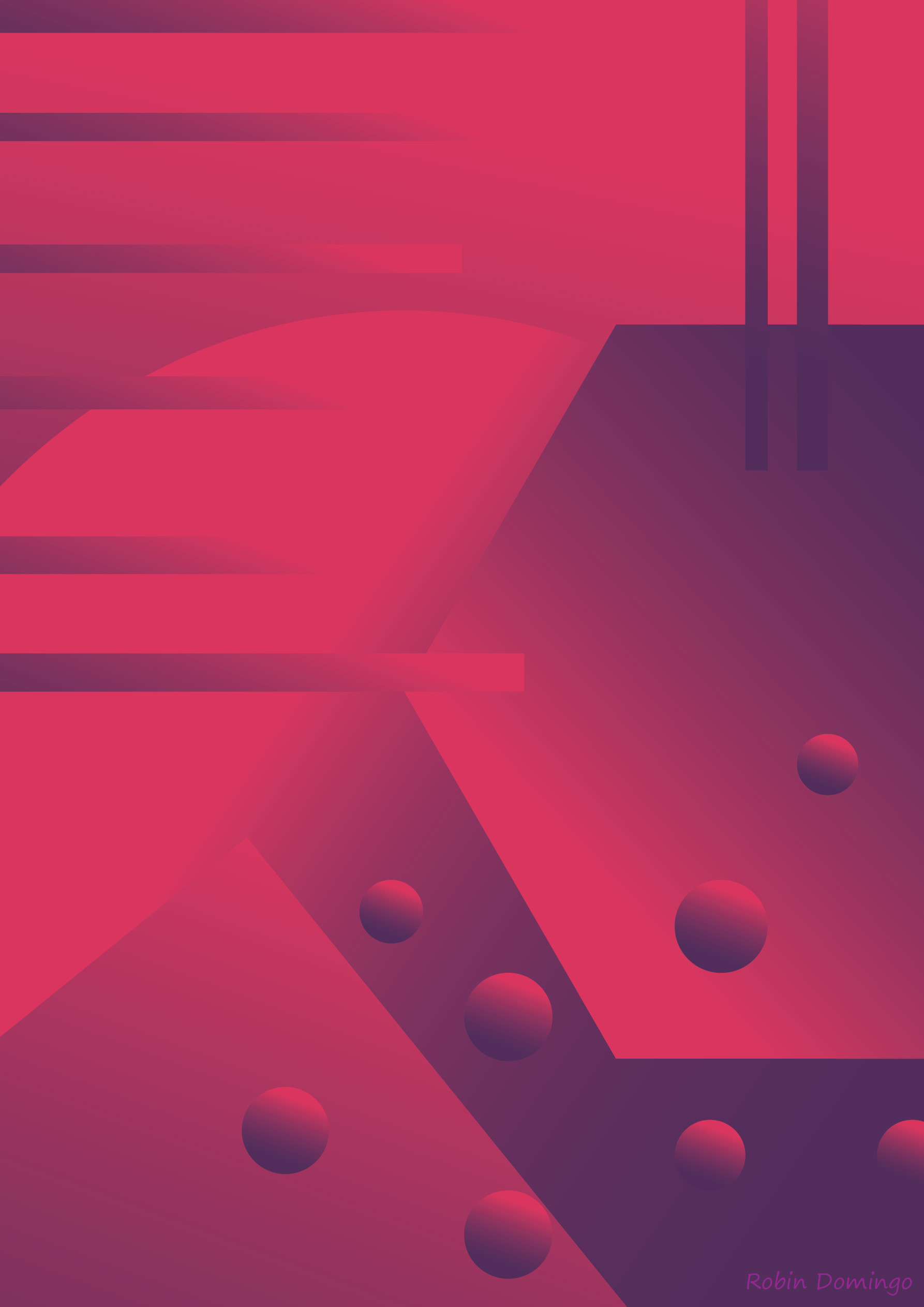 ArtStation - Retro Abstract Poster