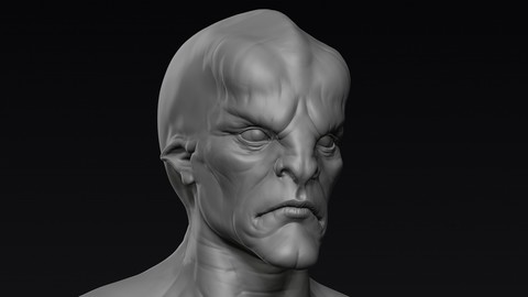 ArtStation - Alien Head 02 | Resources