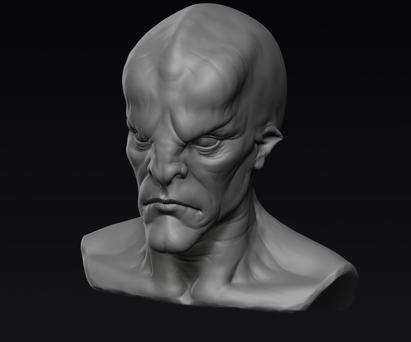 ArtStation - Alien Head 02 | Resources