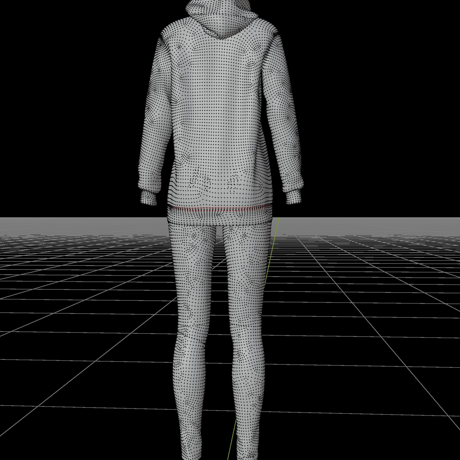 ArtStation - Cute outfit - pink oversized hoodie and leggings 3D Model ...