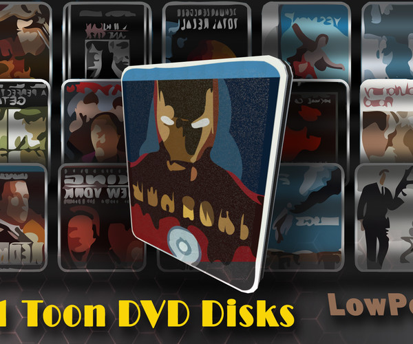 ArtStation - 21 DVD Cartoon disks | Resources