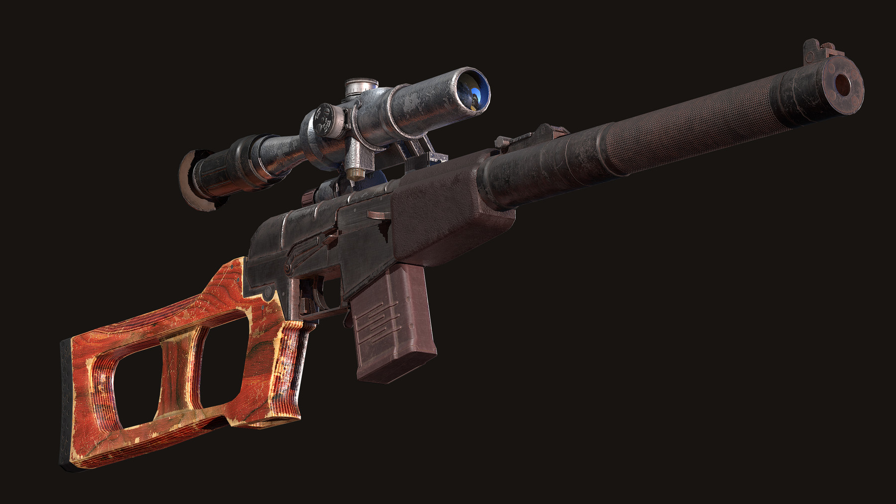 ArtStation - ВСС Винторез / VSS Vintorez rifle | Game Assets