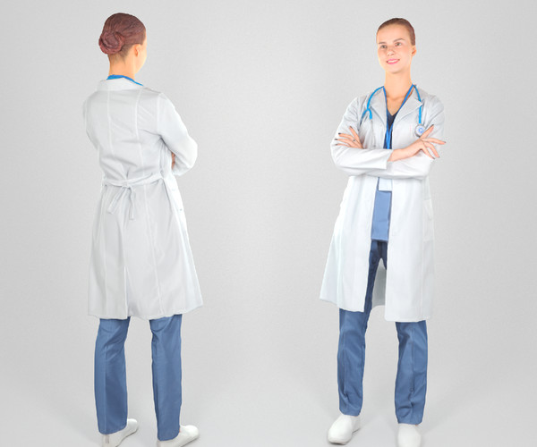 ArtStation - Female medical doctor 11 | Game Assets