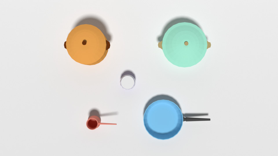 ArtStation - Low Poly Cartoon Kitchen Items | Resources