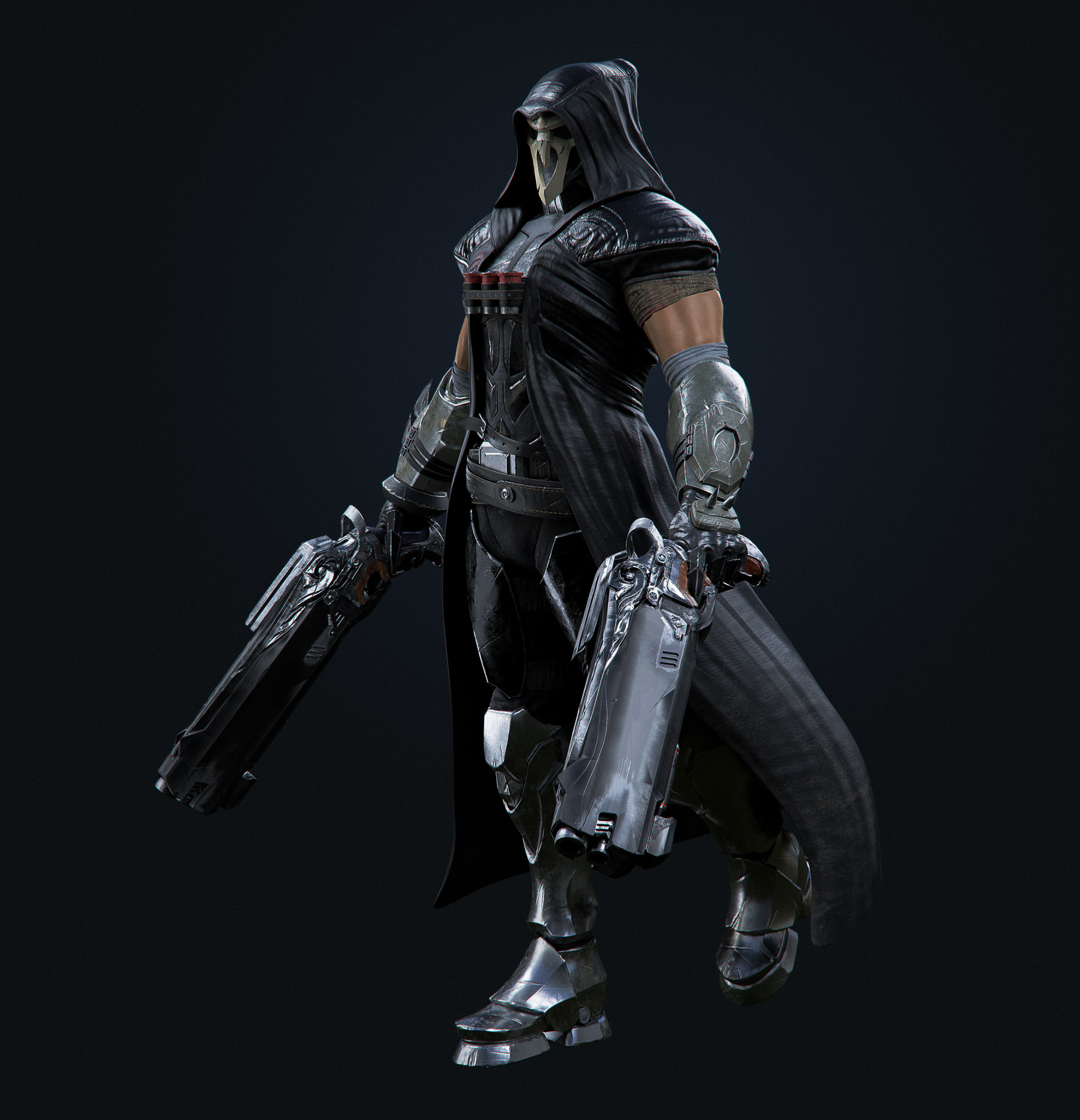 ArtStation - Reaper Fan Art Timelapse Video PART 01 (GUN) | Tutorials