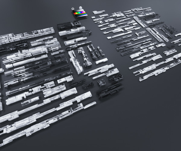 ArtStation - 3D Greebles set 2 | Resources