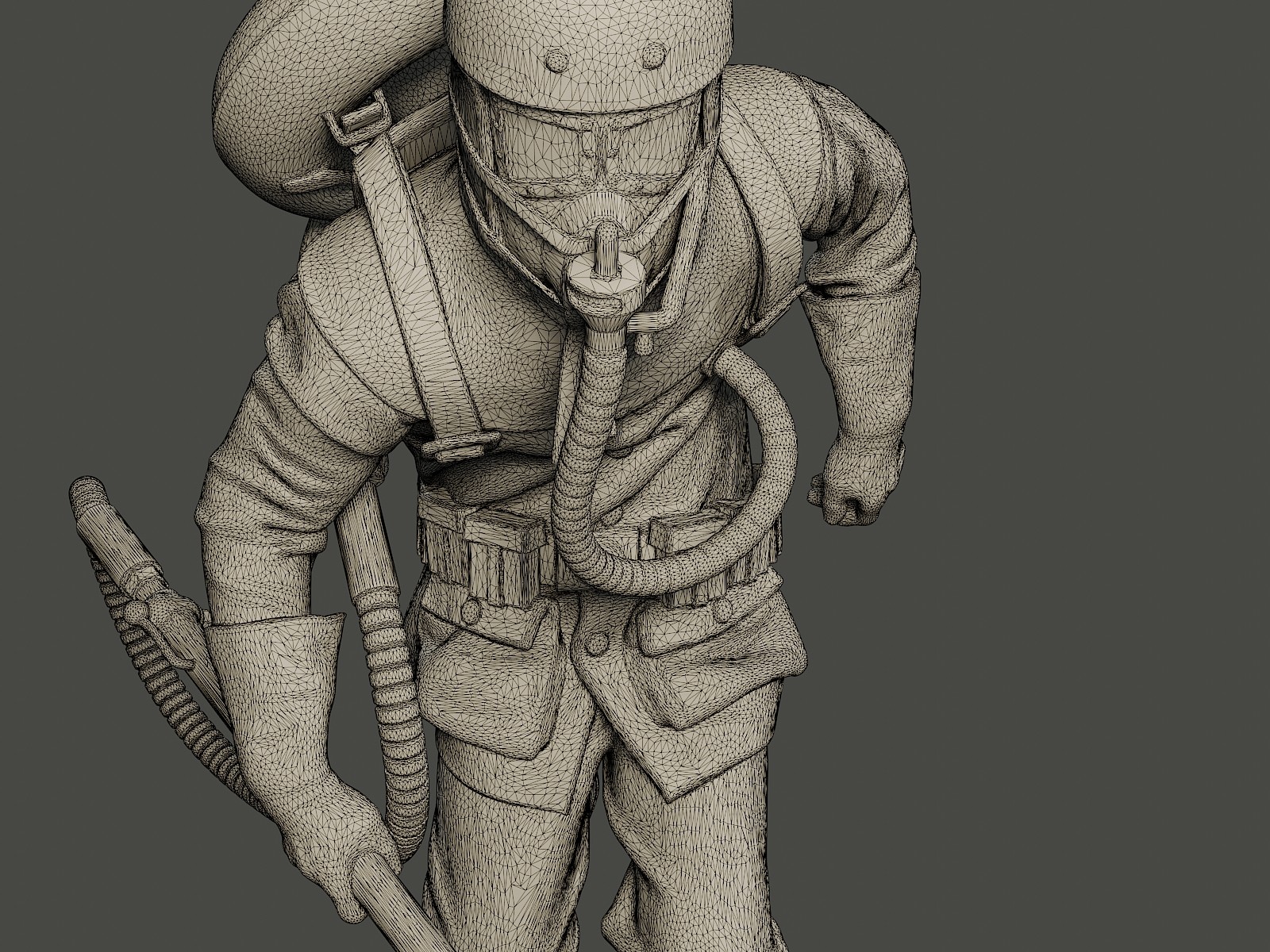 ArtStation - German soldier ww1 run G5 | Resources