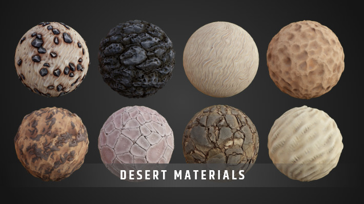 ArtStation - Stylized Desert Material Pack | Game Assets