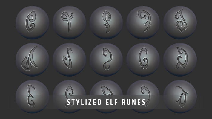 N-hance Studio - Stylized Elf Runes