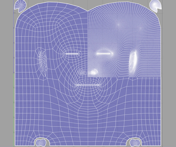 ArtStation - Production ready head base mesh | Game Assets