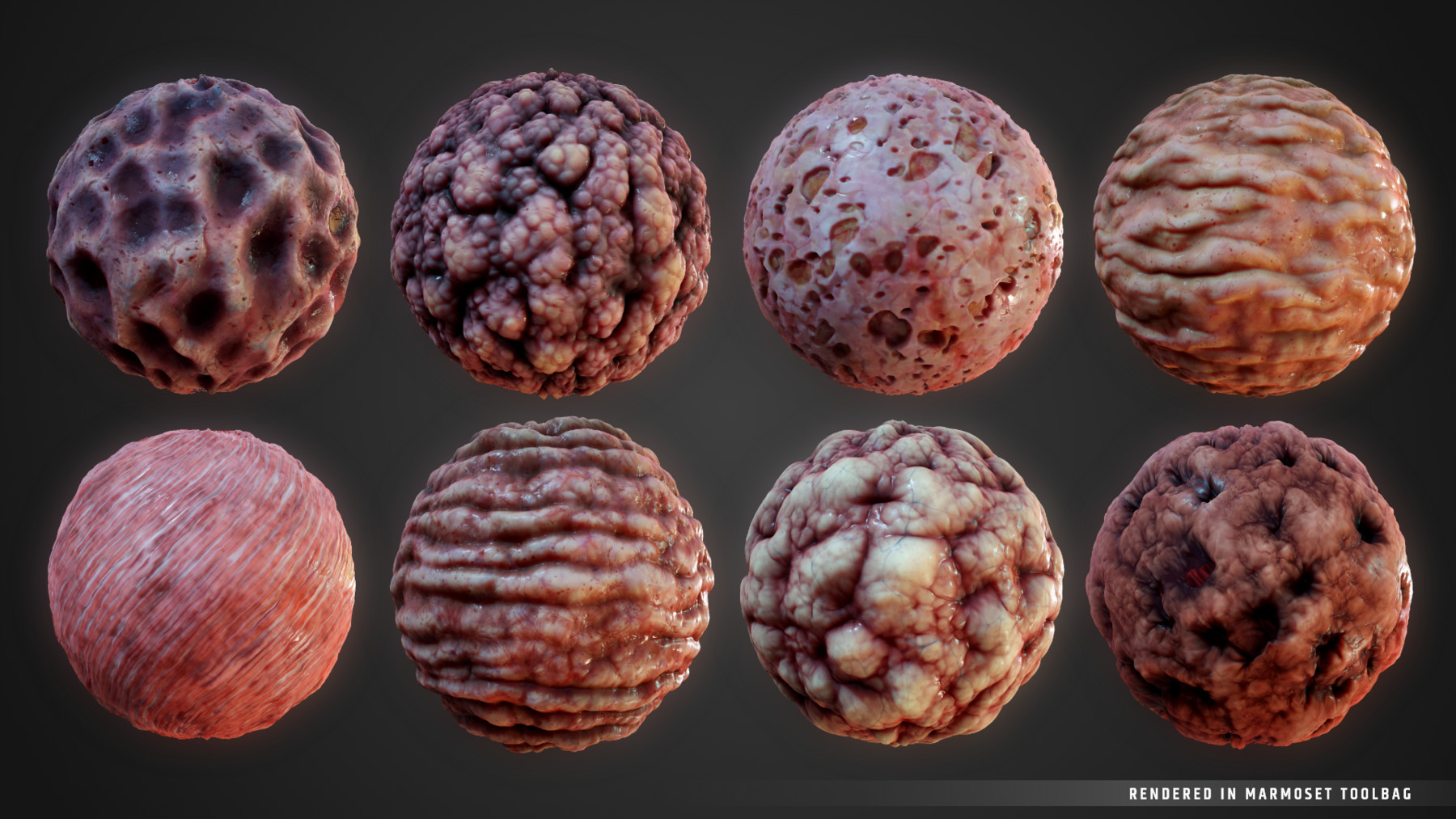 ArtStation - Stylized Organs Material Pack | Game Assets