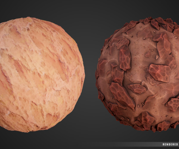 ArtStation - Stylized Mars Material Pack | Game Assets