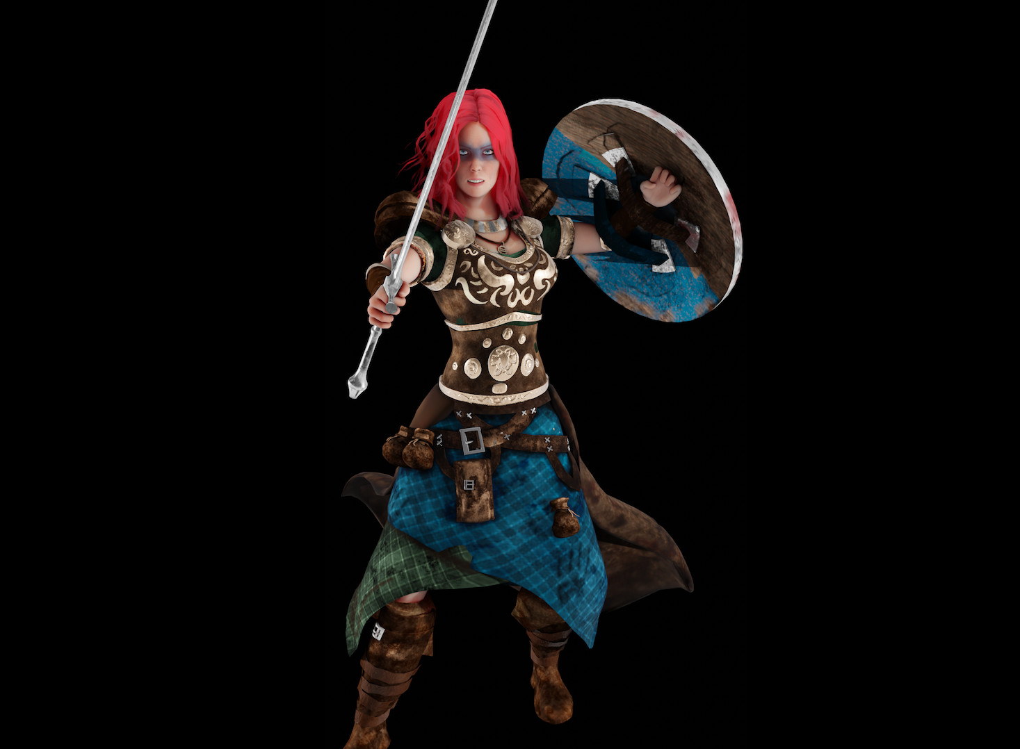 ArtStation - Warrior Character 3d model | Game Assets