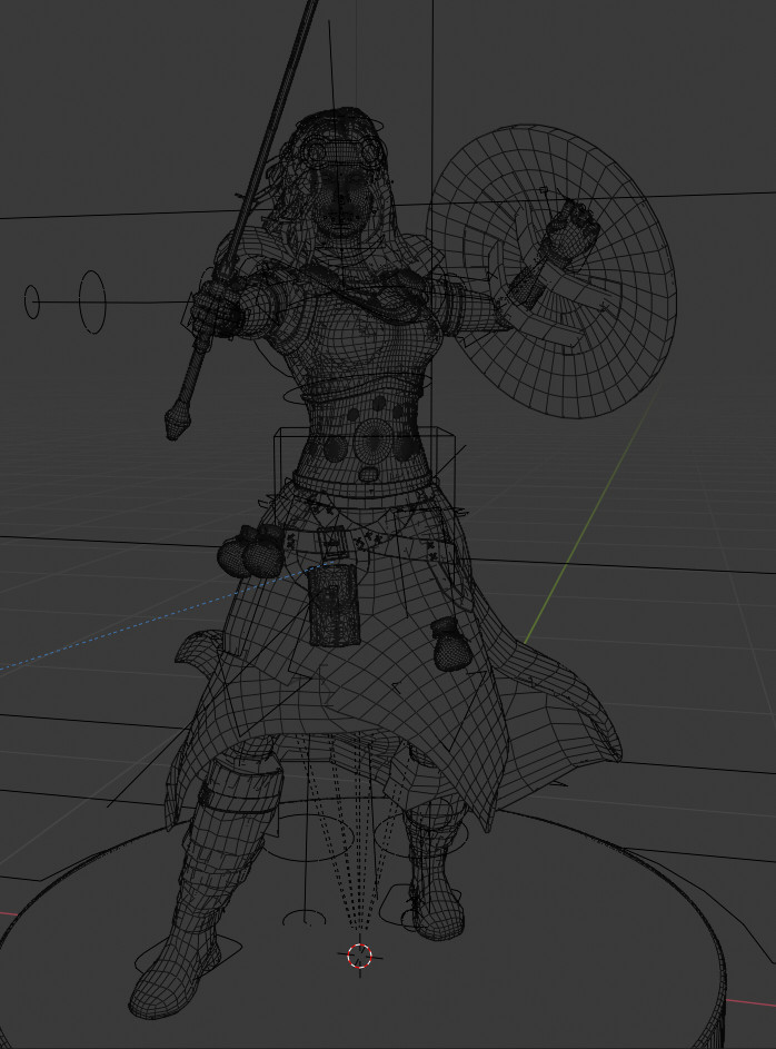 ArtStation - Warrior Character 3d model | Game Assets