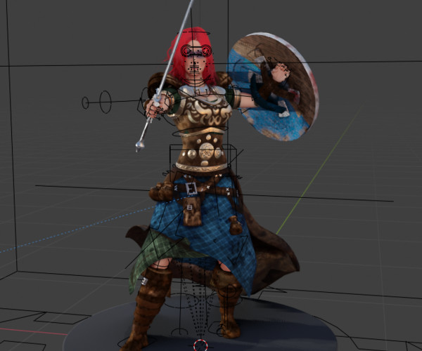 ArtStation - Warrior Character 3d model | Game Assets
