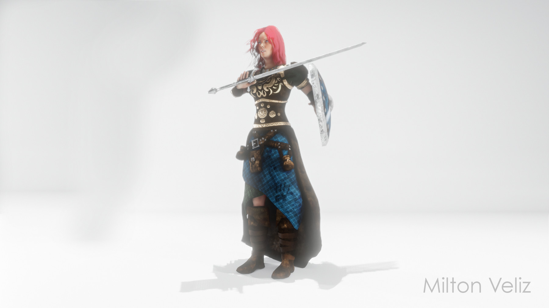 ArtStation - Warrior Character 3d model | Game Assets