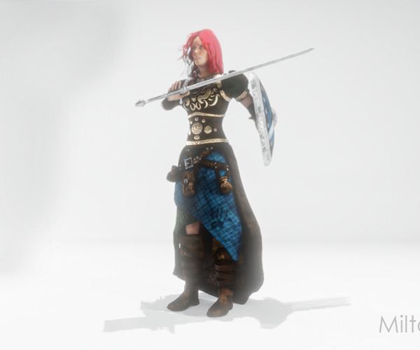 ArtStation - Warrior Character 3d model | Game Assets
