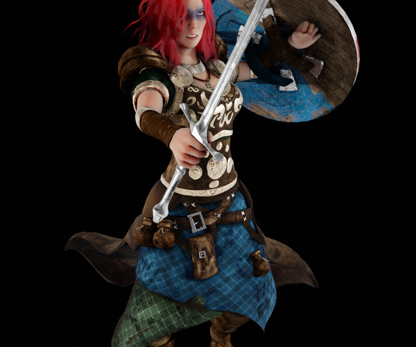 ArtStation - Warrior Character 3d model | Game Assets
