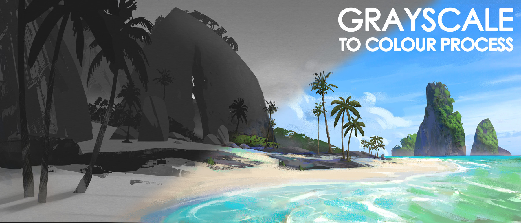 ArtStation - Grayscale To Colour Process | Tutorials