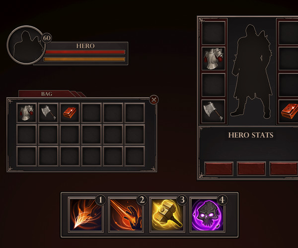ArtStation - GUI Parts | Game Assets