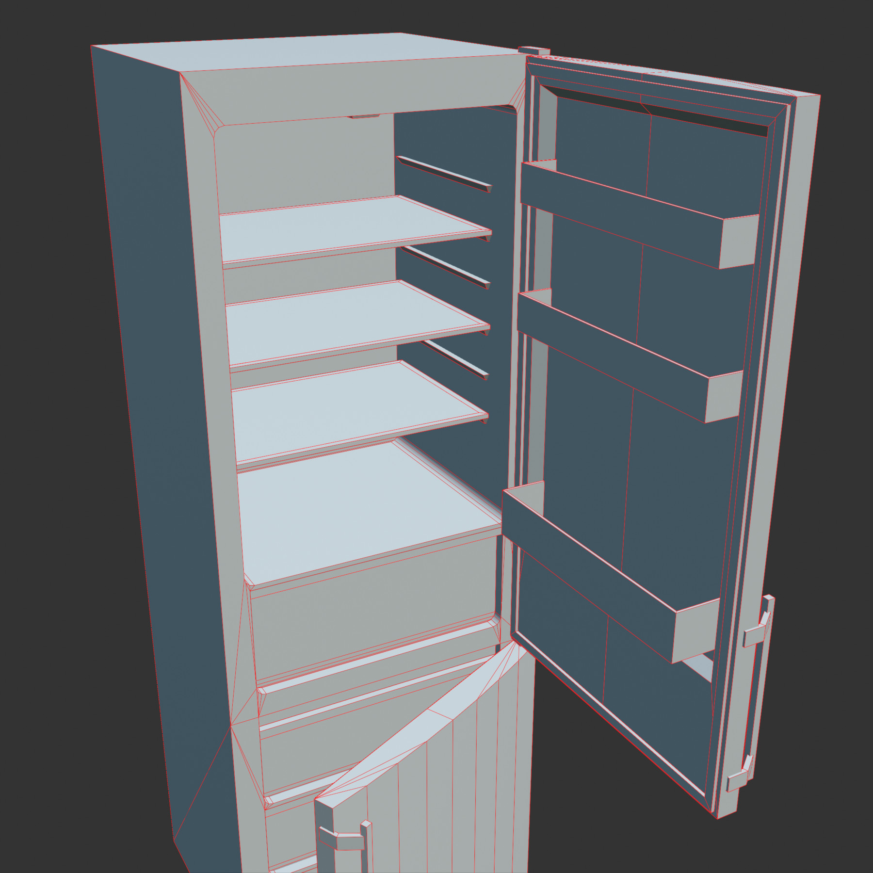 ArtStation - Modern Refrigerator Black | Game Assets