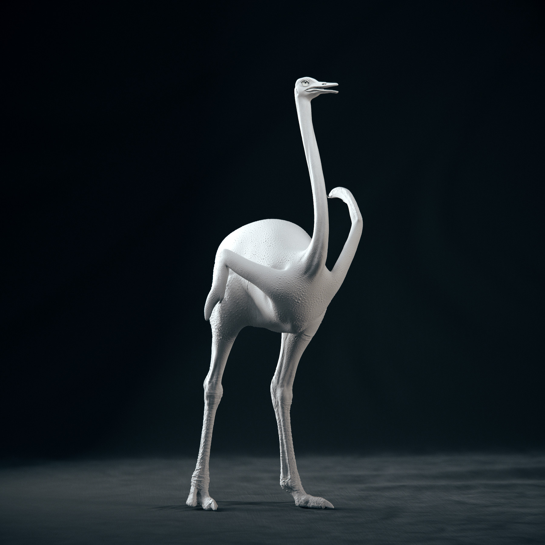 ArtStation - Realistic 3D model of Ostrich | Resources