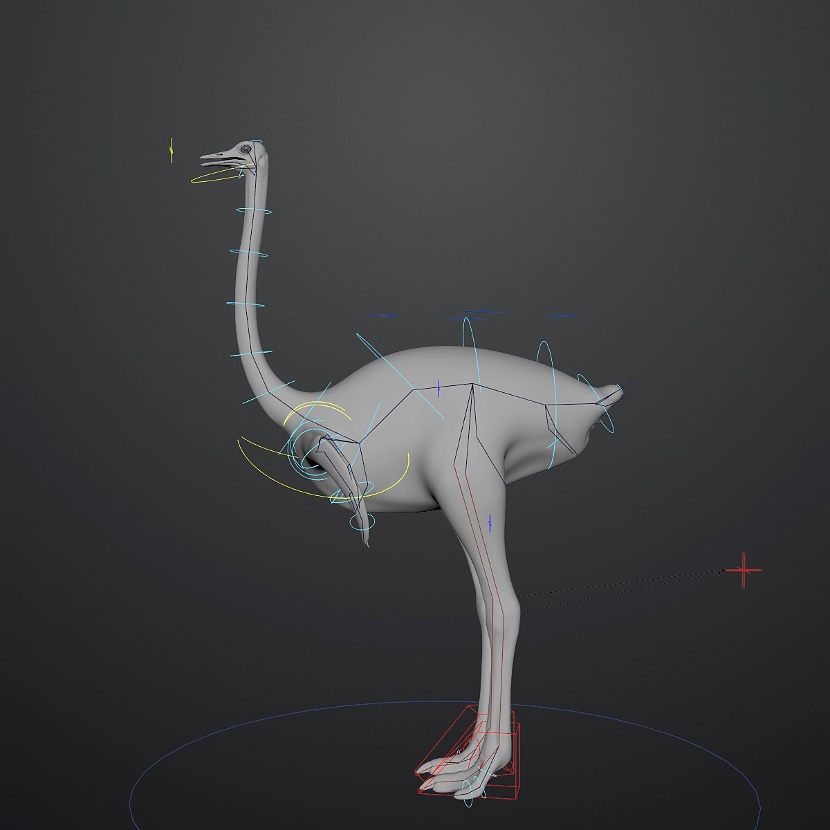 ArtStation - Realistic 3D model of Ostrich | Resources