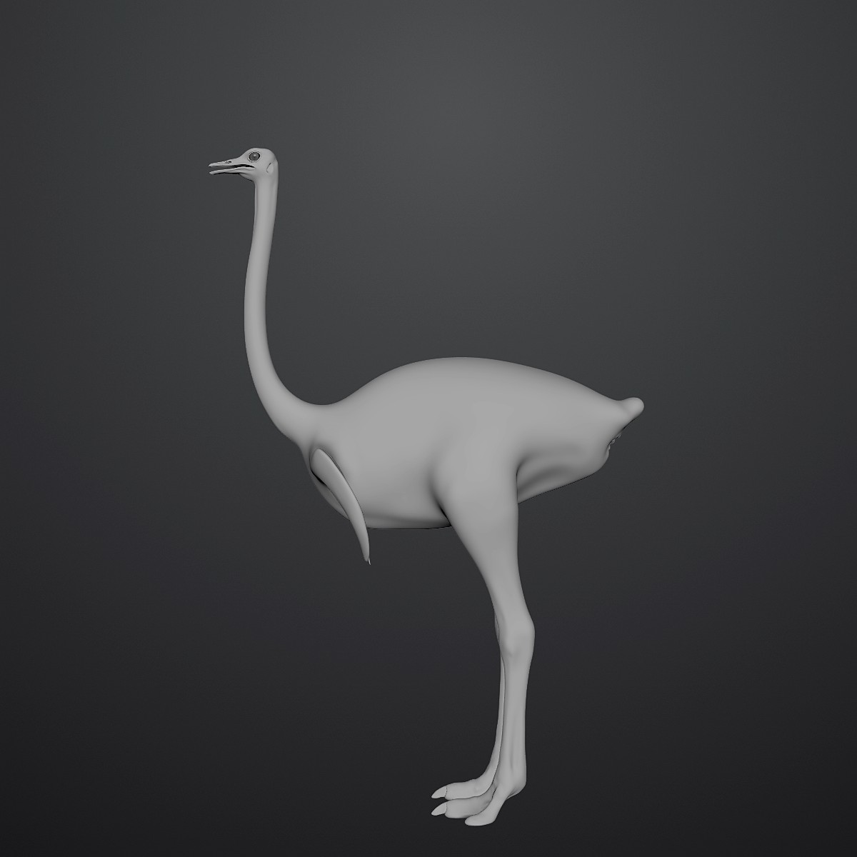 ArtStation - Realistic 3D model of Ostrich | Resources
