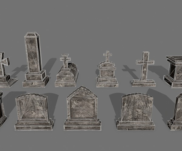 ArtStation - Tombstone set | Game Assets