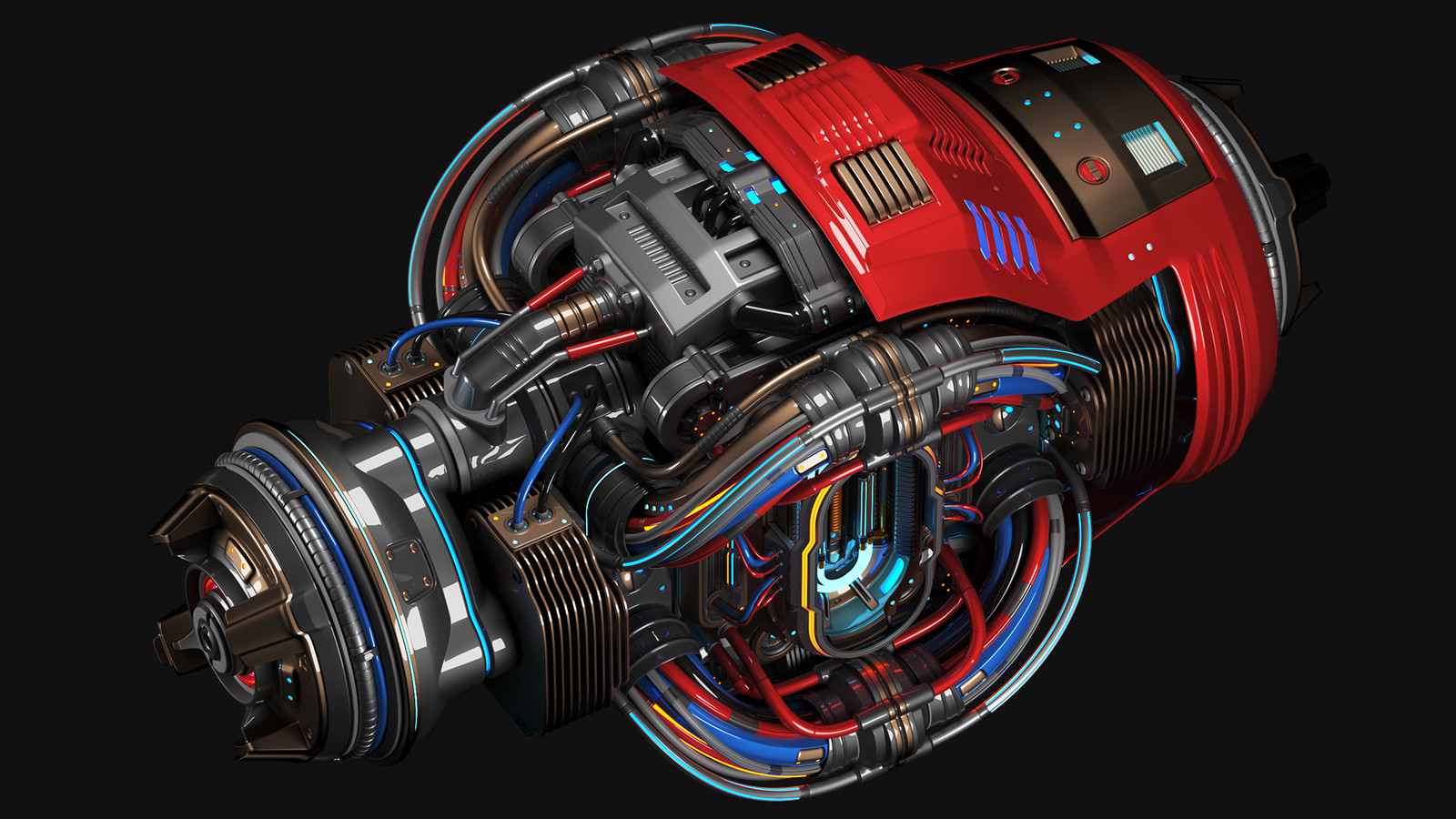 ArtStation - Sci Fi CORE C1 KITBASH ELEMENT 3D model | Resources