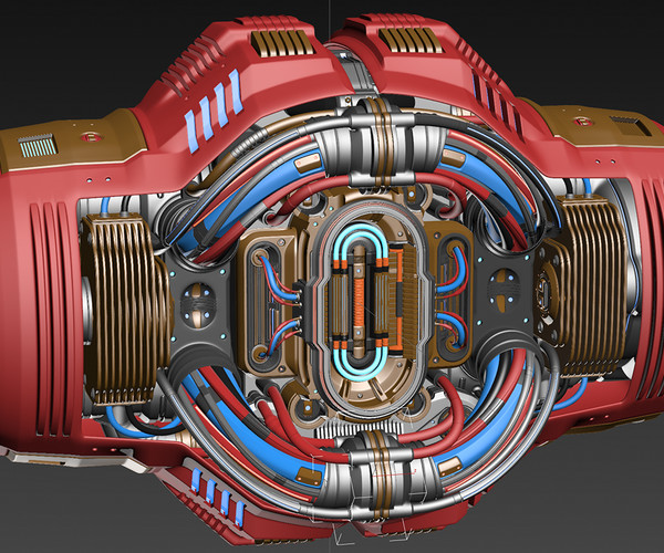 ArtStation - Sci Fi CORE C1 KITBASH ELEMENT 3D model | Resources