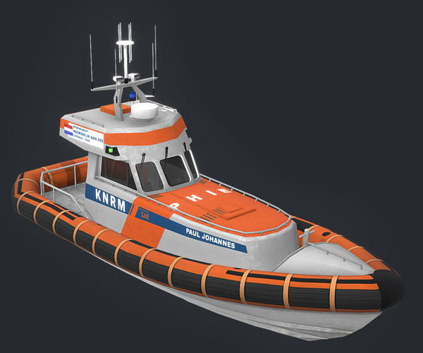 ArtStation - KNRM Valentijn Class - 3D Model | Resources